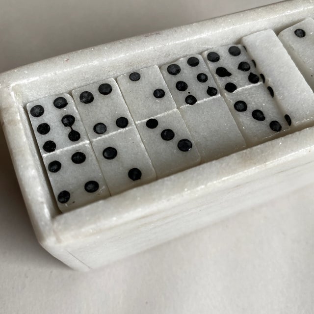 1970s Marble Dominoes in Box Set | Chairish