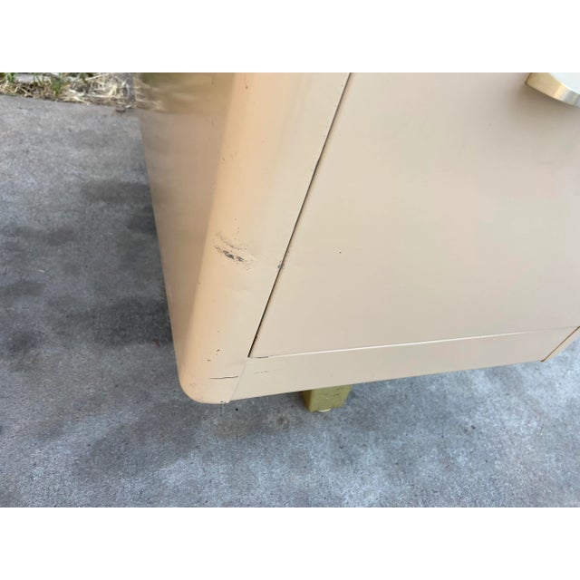 1960s Cole Steel Vintage Mid Century Modern Metal Tanker Desk | Chairish