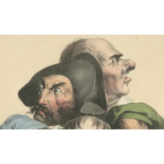 Louis-Léopold Boilly, Grimaces Plate, 1823, Lithograph | Chairish