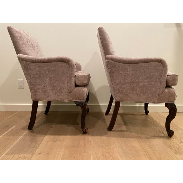 Vintage Mid-Century Mauve Chairs - a Pair | Chairish