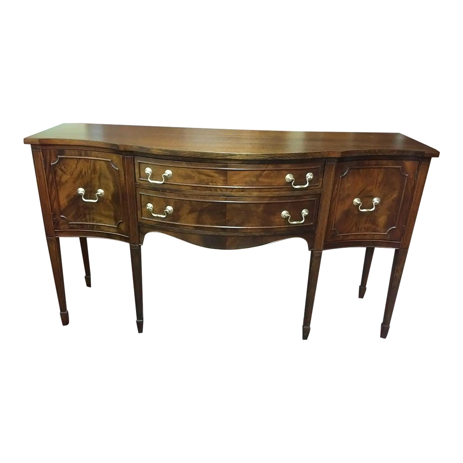 Vintage Buffet, Vintage Sideboard Federal Style, Mahogany Spade Foot ...