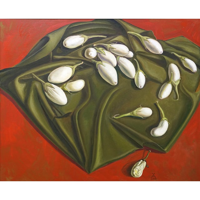 "White Aubergines" Original Painting by Andreas Charalambous, 2008 ...