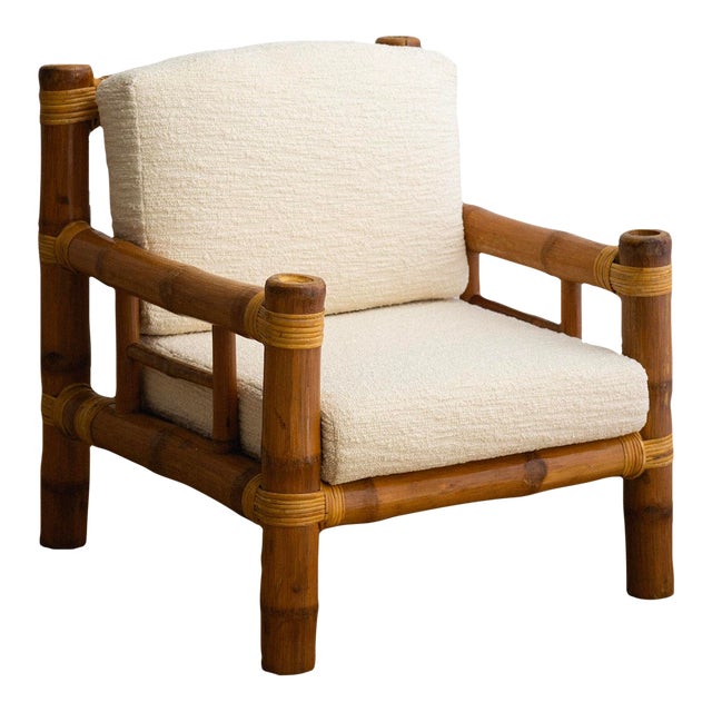 Bamboo Armchair in the Style of Antonio Budji Layug | Chairish