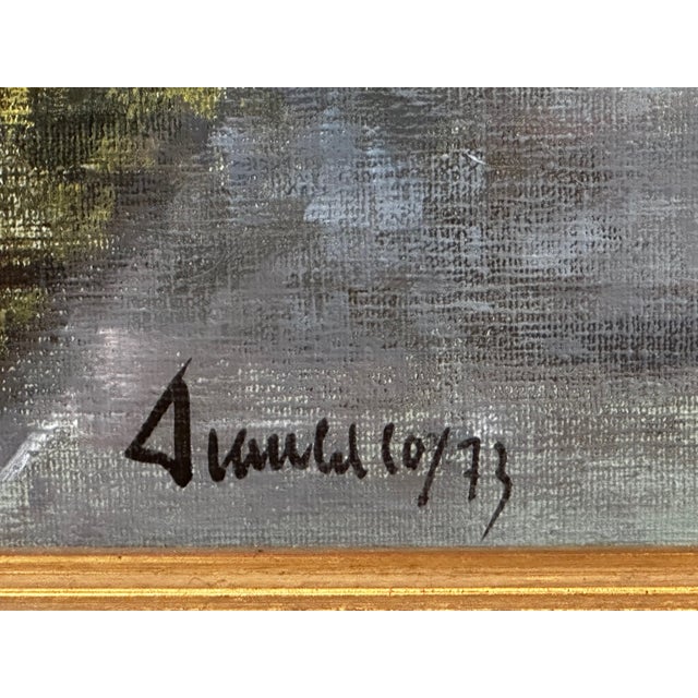 Circa 1973 British Impressionist Oil Painting of Chester Eastgate ...