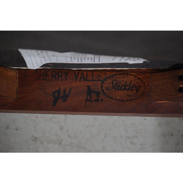 Set of 8 Stickley Cherry Queen Anne Dining Room Chairs | Chairish