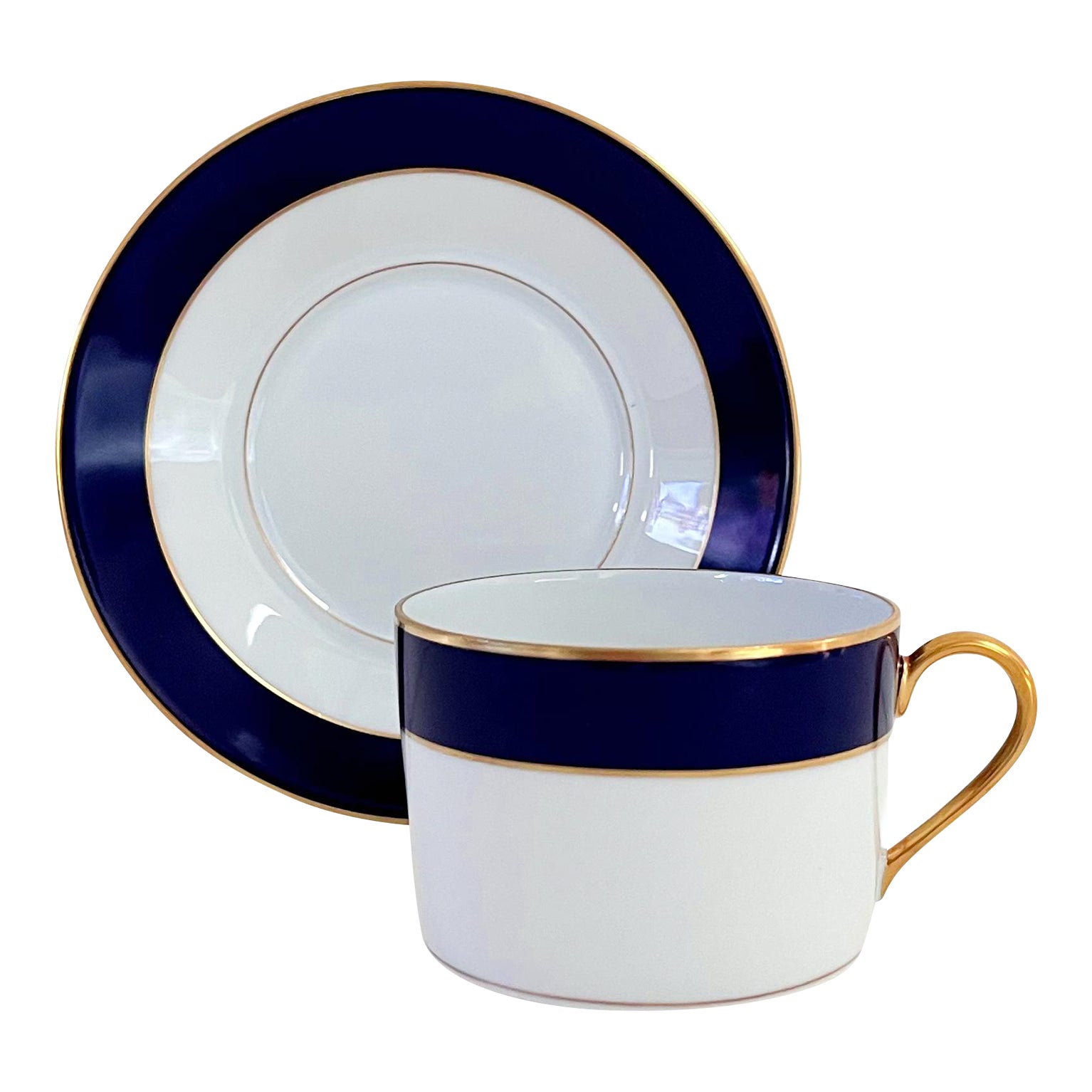 Haviland Limoges France Turenne Cup and Saucer Set of 9 | Chairish