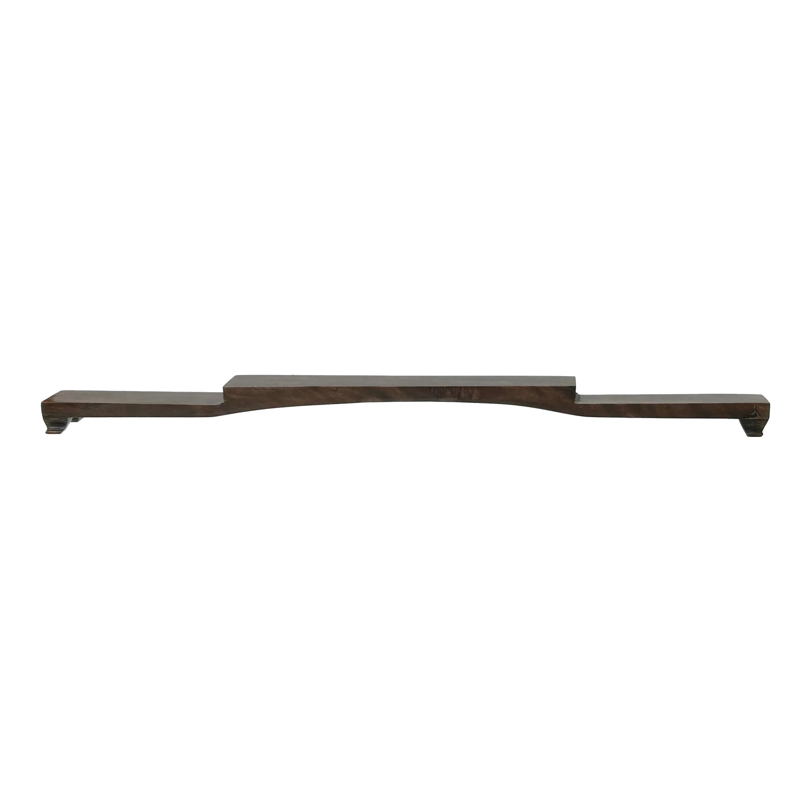 17" Brown Wood Narrow Slim Rectangular Step Display Stand Riser Easel ...