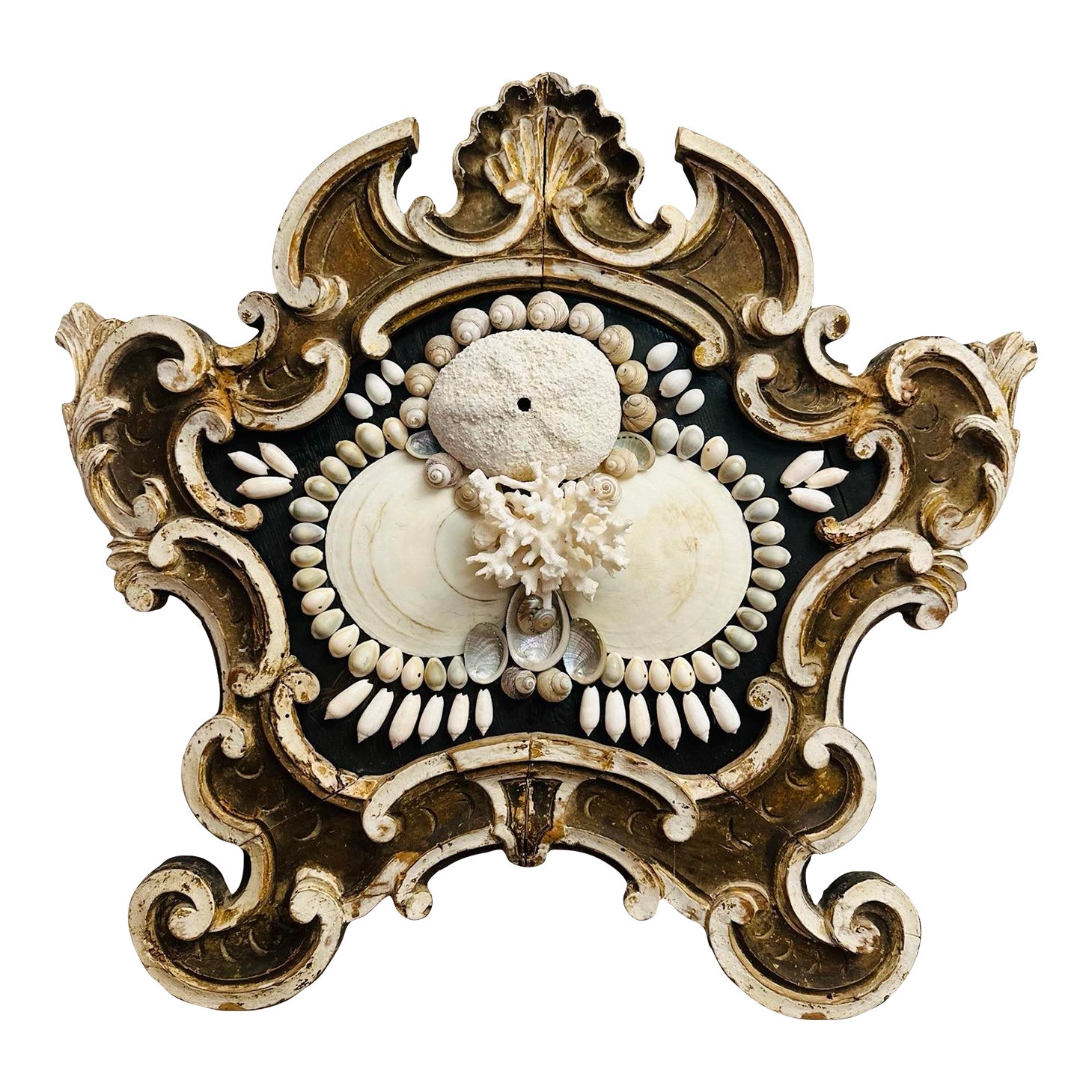 Antique Italian Relic With Shells | Chairish