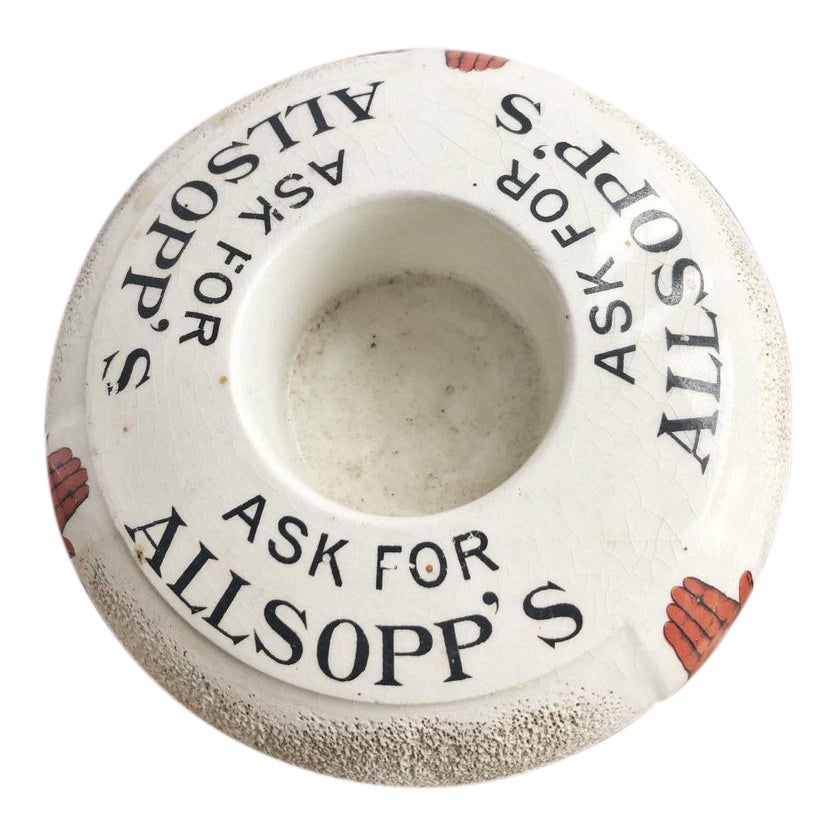 Antique Allsopps Beer Advertising Match Striker | Chairish