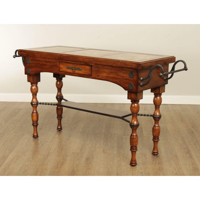 Palmer Home Spanish Baroque Style Marble Top Console or Kitchen Island ...