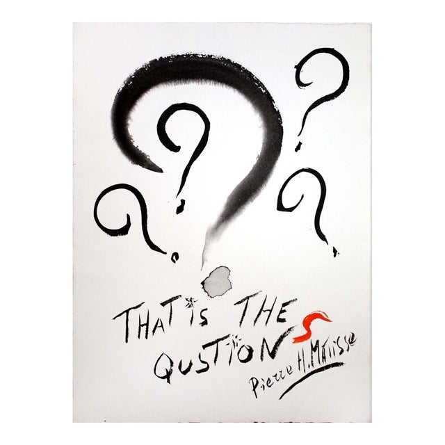Pierre Henri Matisse That is the Question Modern Linocut on Paper ...
