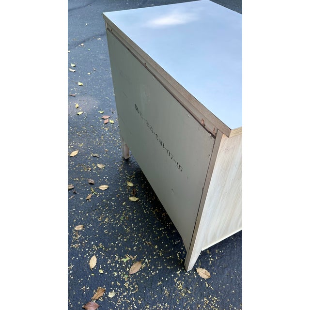 Palm Beach Style Chinoiserie Faux Bamboo Bar Cabinet/Server With Beige ...