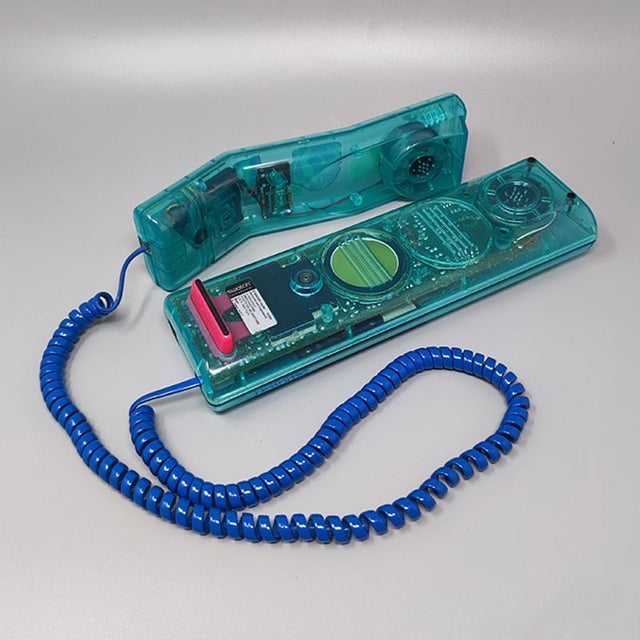 1990s Memphis Style Swatch Twin Phone "Deluxe" | Chairish