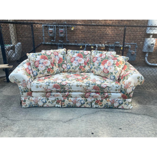 1990s Vintage Floral Sofa | Chairish
