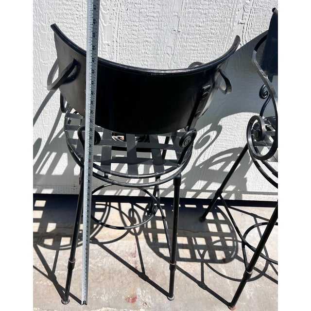 Hand Forged Heavy Iron Spanish Revival Mexican Bar Stools - Set of 2 ...