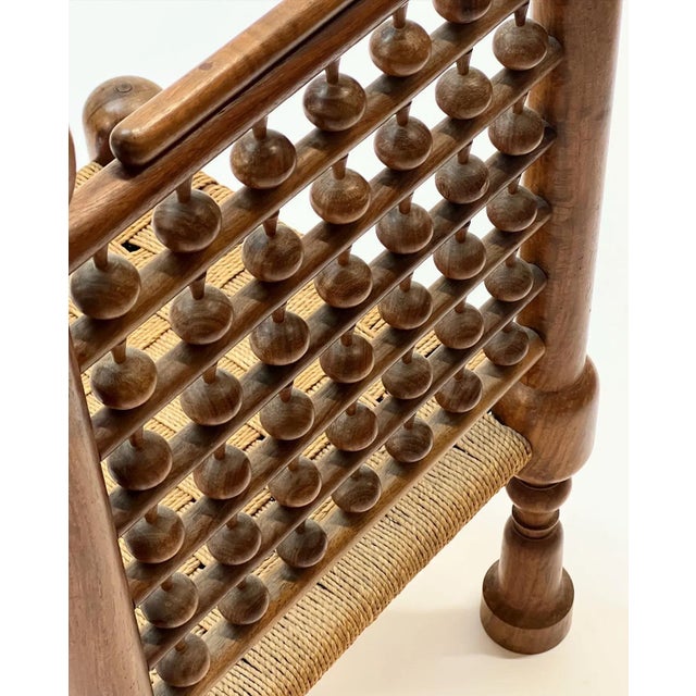 1970's Teak Punjabi Chair by M Hayat & Bros | Chairish