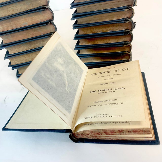 1890s Collier Published, Complete Works of English Author George Eliot ...