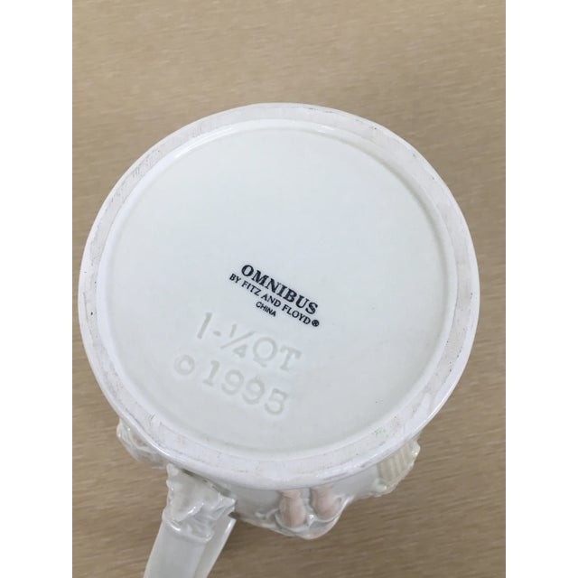 Fitz and Floyd Omnibus Neoclassical Roman Figural Motif Water Pitcher ...