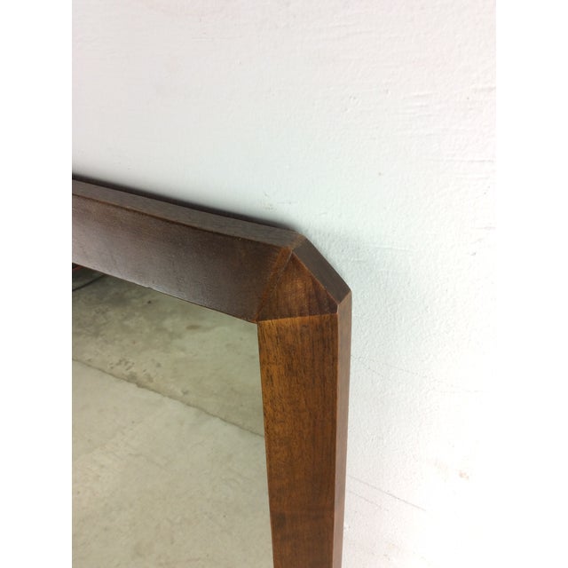 Mid Century Modern Mirror With Walnut Frame | Chairish
