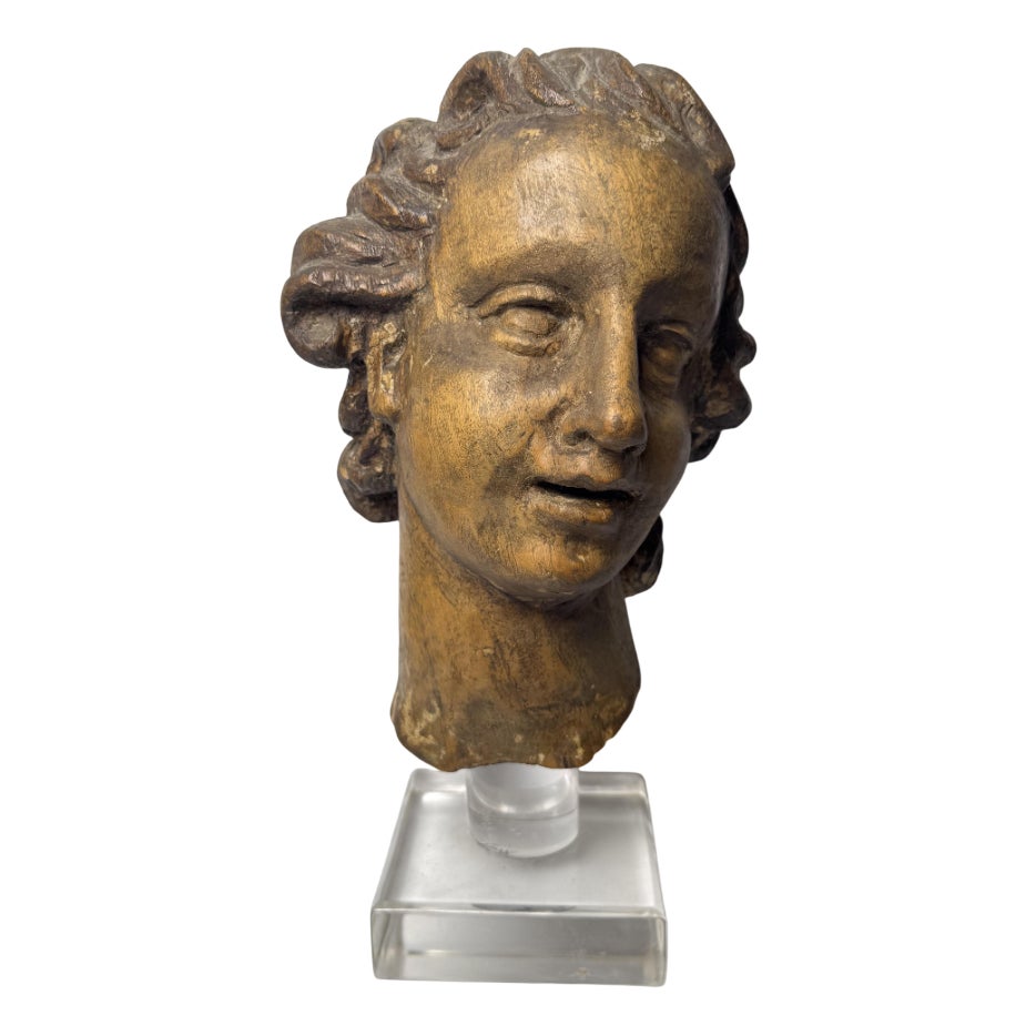 Genovese Artist, Sculpture Depicting the Head of an Angel, 17th Century ...