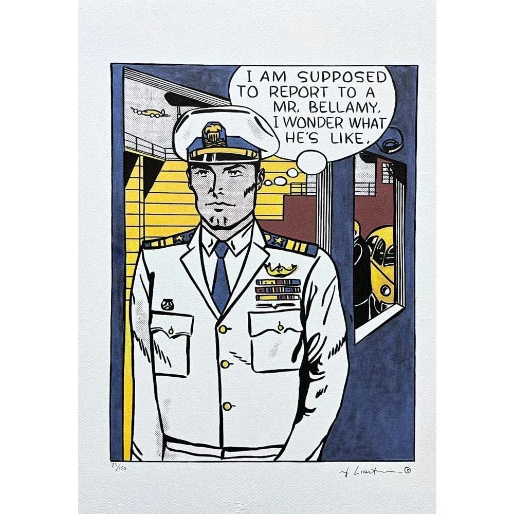 After Roy Lichtenstein, "Mr. Bellamy", 1990s, Silk-Screen | Chairish