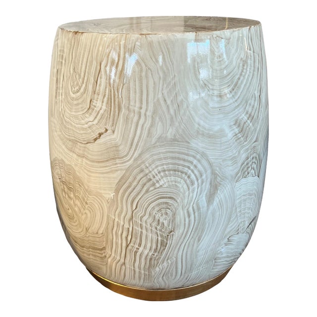 Baker Bauble Drum Side Table | Chairish