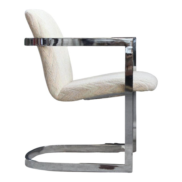 Postmodern Chrome Cantilever Chair, 1970s | Chairish