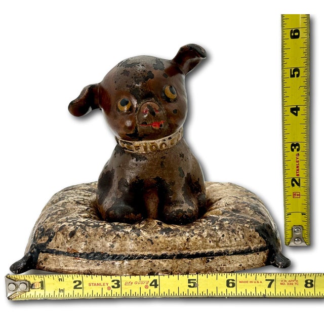Rare Antique Hubley Mfg. Co. Model #32 "Fido on Pillow" Puppy Dog Cast ...