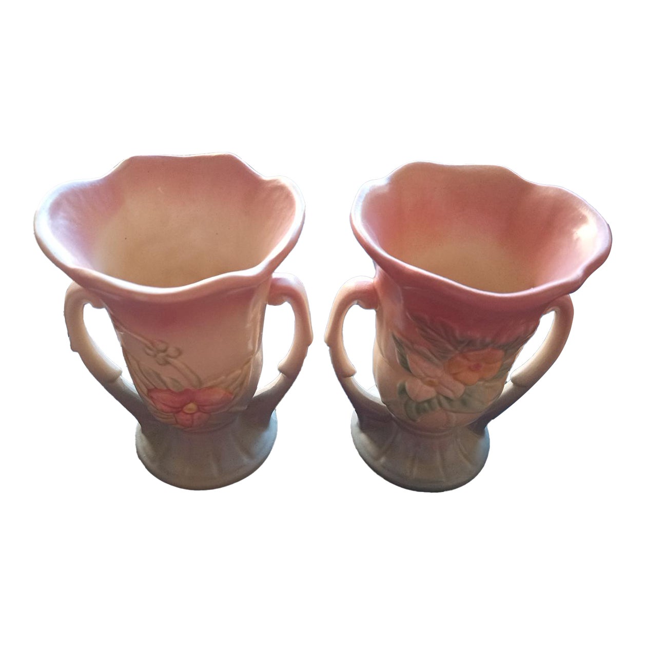 Gorgeous Pair of Hull Usa Amphorous Urn Bud Vases | Chairish