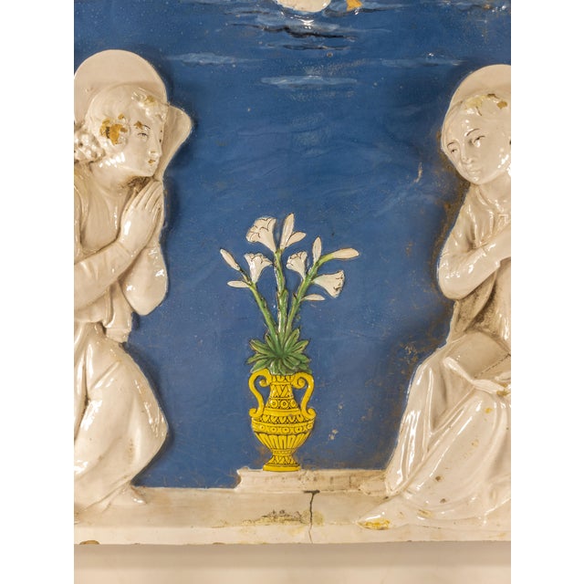 19th Century Italian Cantagalli Della Robbia Style Frieze | Chairish