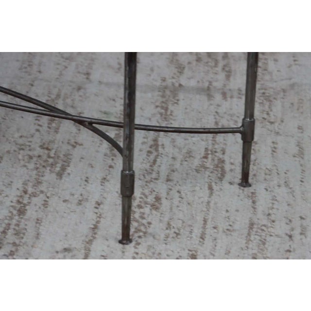 1970's Italian Iron Console Table with Impruneta Terracotta Tile ...