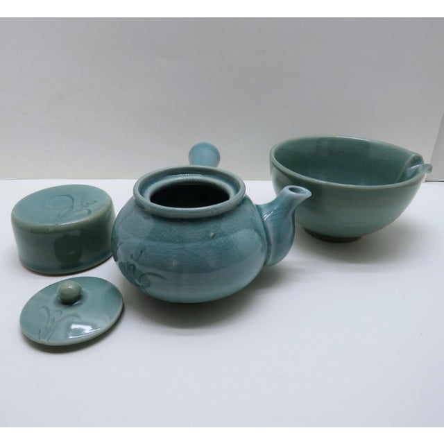 Celadon Ceremonial Tea Set, 8 Pieces | Chairish