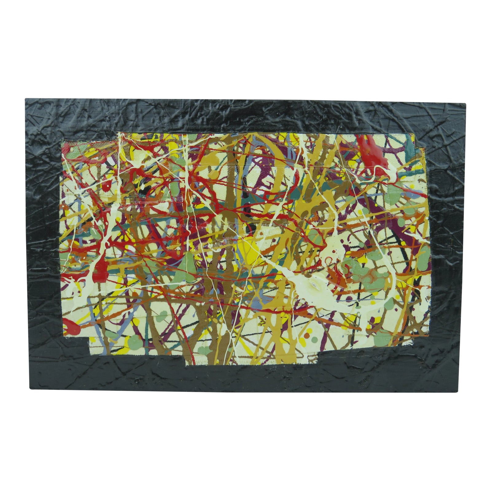 Abstract Expressionist Original Oil on Board by Emerging Artist Shawn ...
