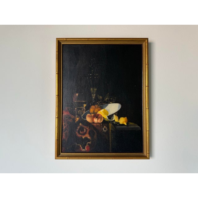 1980's Willem Kalf Reproduction Still Life Oil Painting by Paul Dallas ...