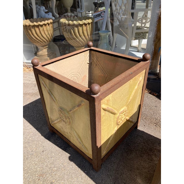Madeline Anduze Orangerie Planter Box Yellow Glazed Terracotta-2 | Chairish