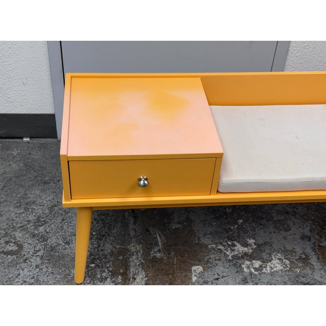 Hartnett Yellow Entryway Bench | Chairish