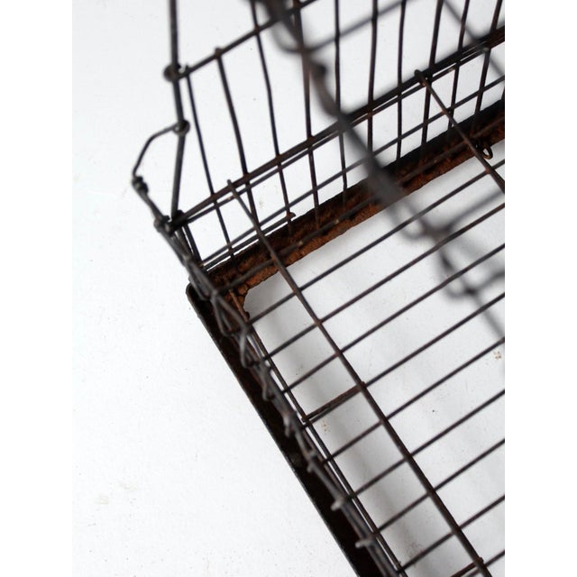 Vintage Black Wire Shelf Rack | Chairish