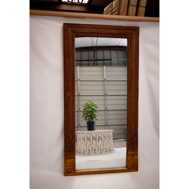 Mirror With Carved Details Extra Large Full Length | Chairish