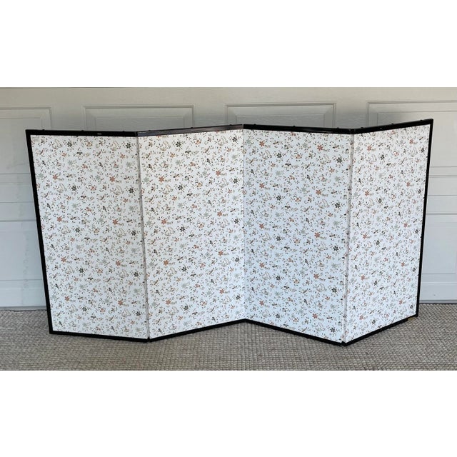 Early 20th Century Japanese Showa Byobu 4-Panel Silk Screen | Chairish