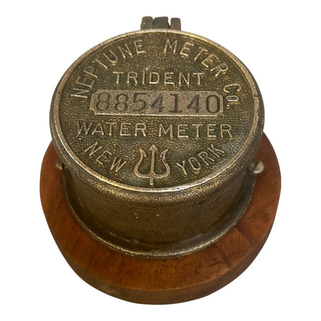 Vintage Authentic Trident Neptune Water Meter New York Paperweight ...