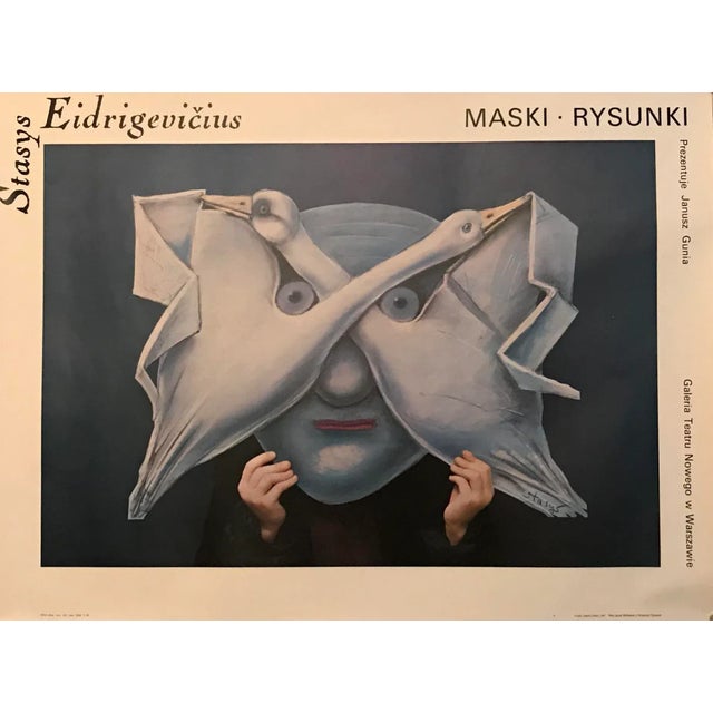 Original 1991 Polish Poster, Stasys Eidrigevicius | Chairish