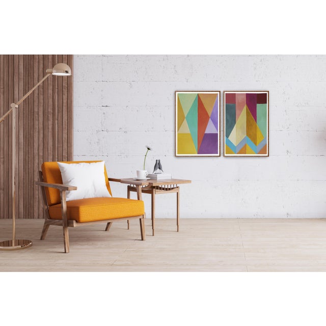 2022, Cubist Diptych in Warm Tones of "Cubist Portrait of a Couple ...