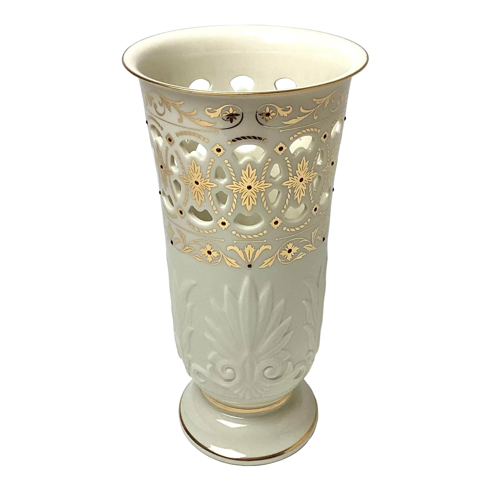 1980s Lenox Millennium Collection Large Vase | Chairish