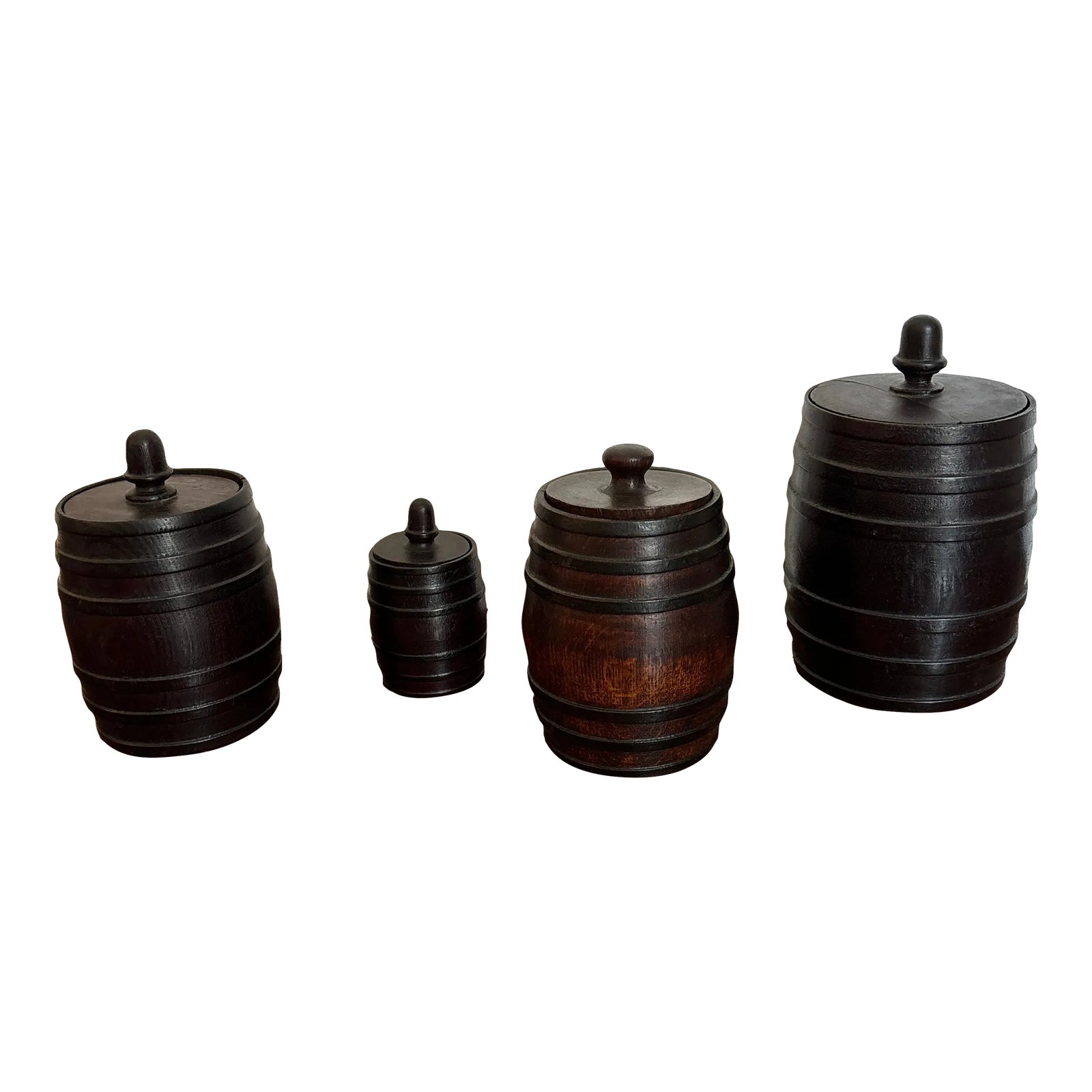 Early 19th Century Set of 4 Treen-Wear | Chairish