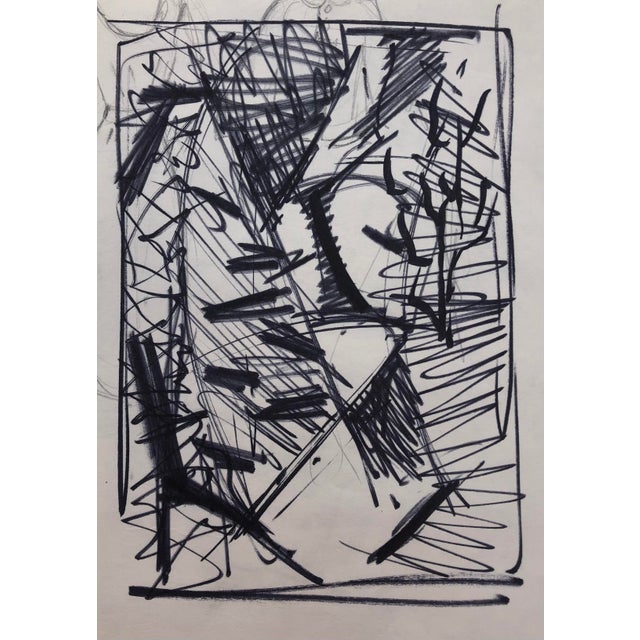 1950s Mid Century Abstract Drawing | Chairish