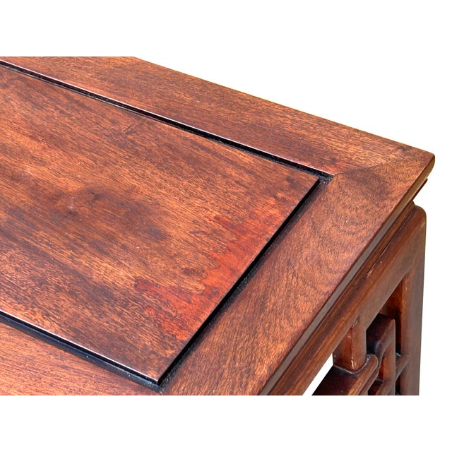 Vintage Chinese Ru-Yi Ming Style Simple Wood Seating Bench | Chairish