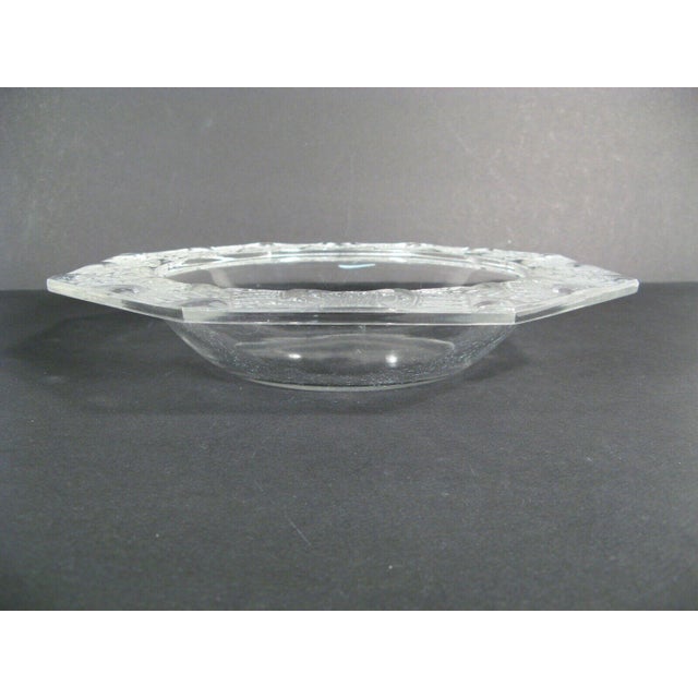 Vintage Lalique "Chantilly" Pressed Glass Bowl - Fern Motif | Chairish
