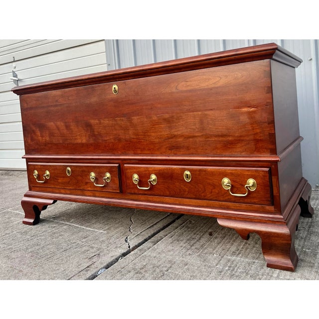 Late 20th Century Stickley Furniture Solid Cherry Chippendale Cedar ...