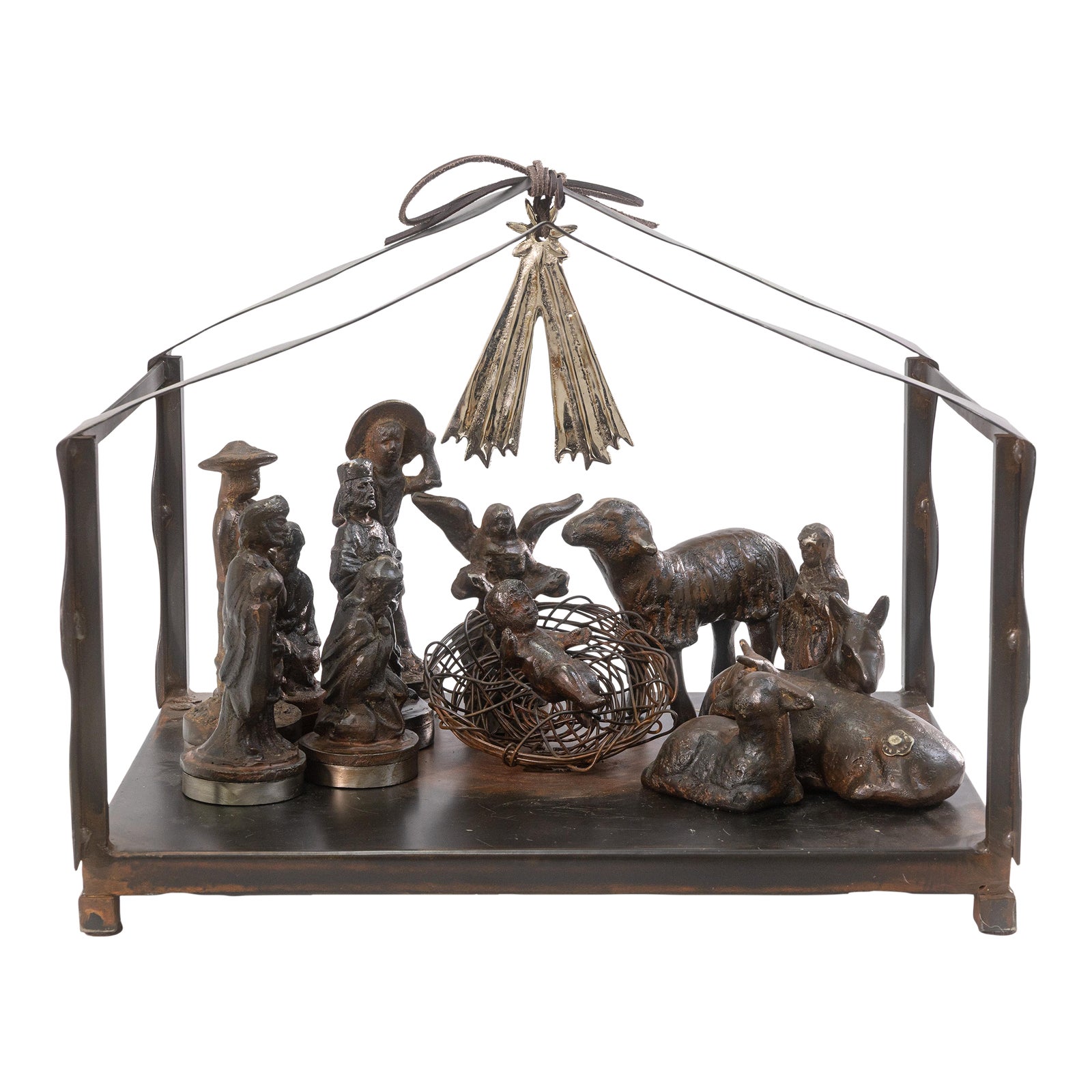 Jan Barboglio Noble Navidad Forged Iron Nativity Scene Contemporary ...