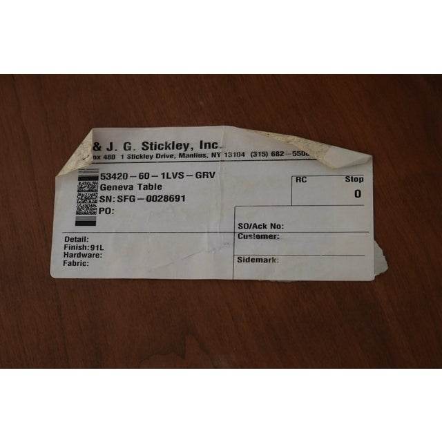 Stickley 60 Inch Round Cherry Dining Room Table | Chairish